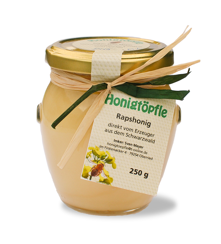 Rapsblütenhonig von den Höhen des Schwarzwaldes